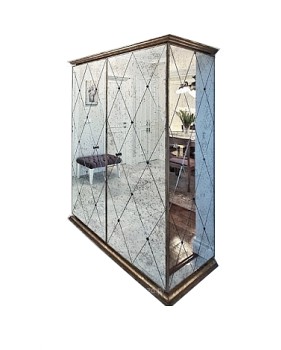 PIĘKNA SZAFA - BAREK POSTARZANE LUSTRO + ZŁOTO (A) • Cena, Opinie ...