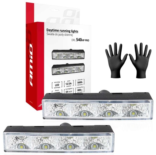 ŚWIATŁA LAMPY DO JAZDY DZIENNEJ LED LEDY DO AUTA SAMOCHODU 540HP PRO 12 ...