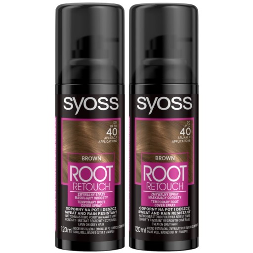 Syoss Root Retoucher Maskowanie Odrostów Brąz x2 11486264059 - Allegro.pl