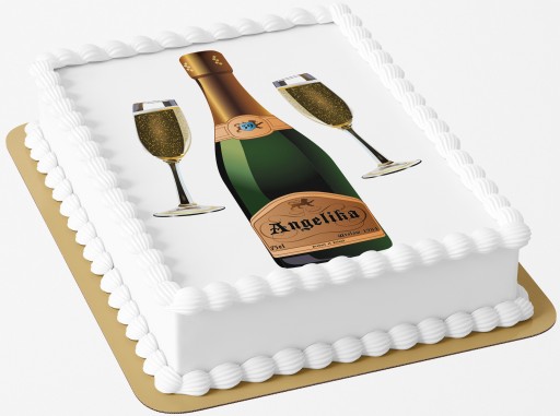 PAPIER WAFLOWY OPŁATEK URODZINY IMIENINY SZAMPAN IMIĘ URODZINOWY A4 (5906146217997) • Cena ...