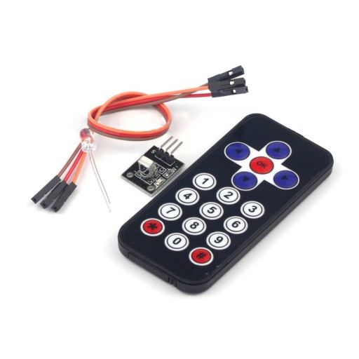 Pilot IR, podczerwień z 17 przyciskami + moduł VS1838B do Arduino ...