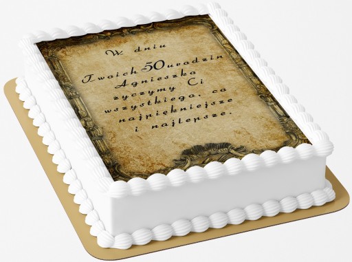 PAPIER WAFLOWY OPŁATEK STARA RAMA URODZINOWY OPŁATEK A4 (5906146221598) • Cena, Opinie ...