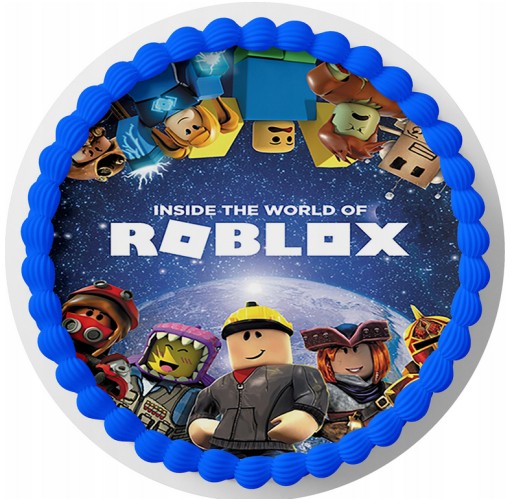 OPŁATEK NA TORT PREMIUM ROBLOX + GRATIS NAPIS (5905658600921) • Cena ...