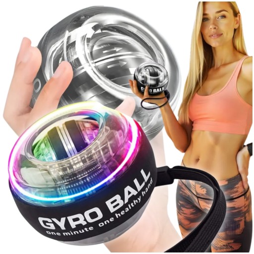 Kula żyroskopowa vive fitness GYROBALL AUTOSTART - 5905258917733 - 17345979391 - Allegro