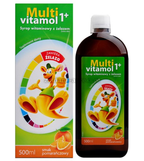 Multi Vitamol syrop witaminowy z żelazem d/dzieci (5906204008024 ...