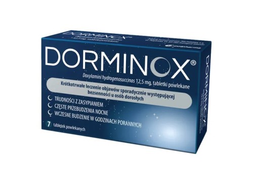 DORMINOX 7 tabl. Bezsseność Sen (5903060620407) • Cena, Opinie • Układ ...