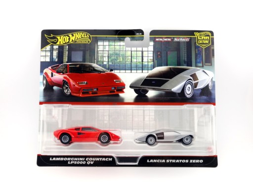 HOT WHEELS Premium Car Culture 2-Pack Lamborghini Countach LP5000 QV & (0194735262649) • Cena ...