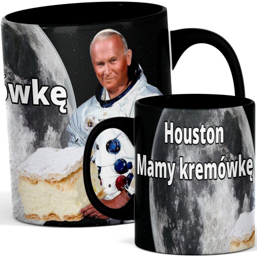 ŚMIESZNY KUBEK PAPIEŻ NA KSIĘŻYCU 2137 PAPAJ MEMY (MIX01) • Cena ...