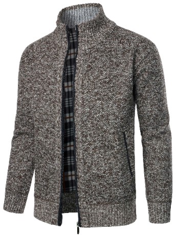 CIEPŁY SWETER MĘSKI ROZPINANY NA ZAMEK OCIEPLANY • Cena, Opinie ...