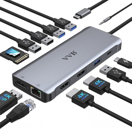 VVB HUB USB-C Stacja Dokująca 13W1 DP HDMI OUTLET - Sklep, Opinie, Cena ...