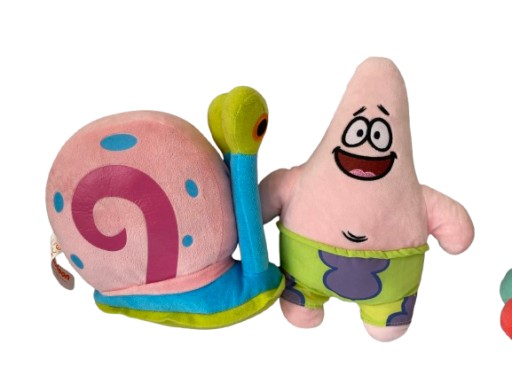 NICKELODEON Maskotka ślimak GACUŚ + Patryk SPONGEBOB Zestaw • Cena ...