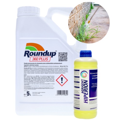 ROUNDUP 360 PLUS RANDAP 5L + ADIUWANT HIPERION 1L = LEPSZA SKUTECZNOŚĆ (5411773119649) • Cena ...