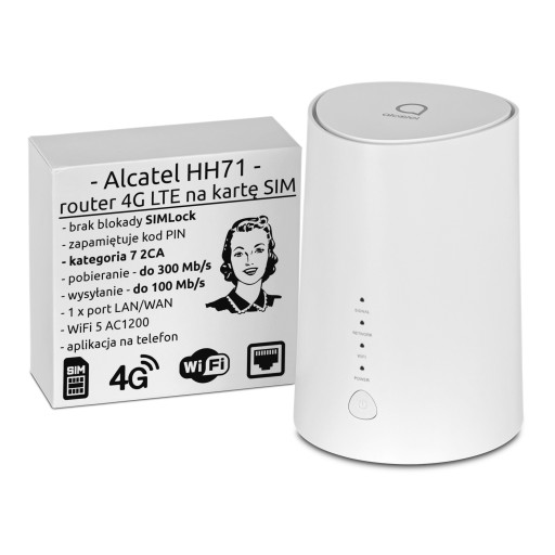 Router Alcatel HH72VM 802.11ac (Wi-Fi 5) - Sklep, Opinie, Cena w Allegro