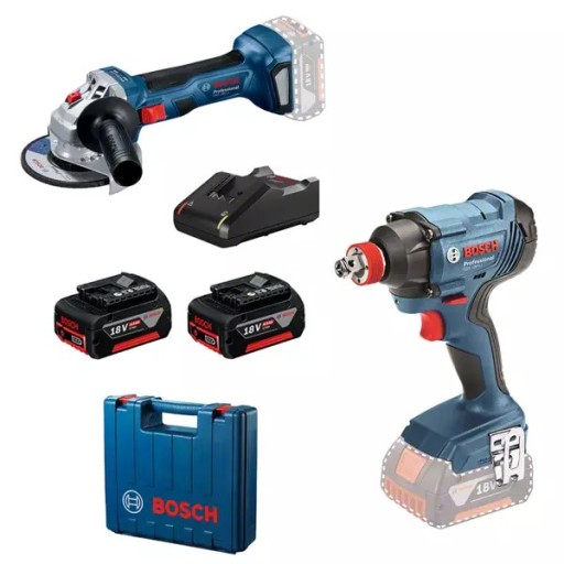 BOSCH GDX 180-LI ütvecsavarozó + GWS 180-LI sarokcsiszoló 2x4,0Ah ...