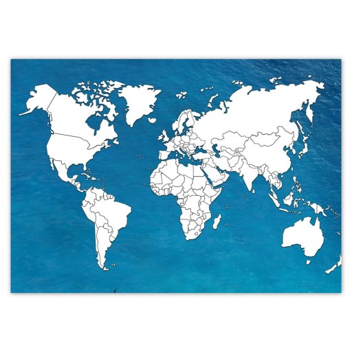Naklejki Plakaty A2 POZIOM Mapa świata • Cena, Opinie • Naklejki ...