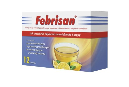Febrisan 12 saszetek Febrisan (5909990864072) • Cena, Opinie ...