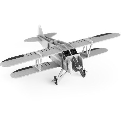 MODEL SAMOLOTU DO SKŁADANIA POMALOWANY DWUPŁAT VINTAGE -NIE TRZEBA ...