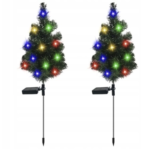 LAMPA SOLARNA WBIJANA – Fenyőfa és Ciprus alakú LED kerti lámpa ...