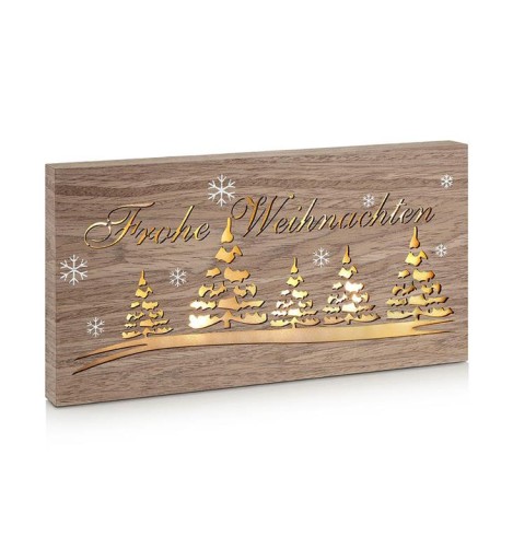 Dřevěná LED vánoční ozdoba na stůl TAVLA za 471.00CZK - Allegro