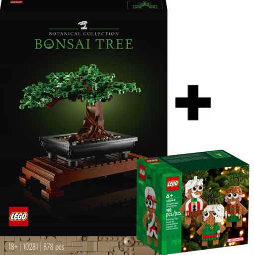LEGO CREATOR EXPERT ICONS DRZEWKO BONSAI 10281+LEGO 40642 ZESTAW ...