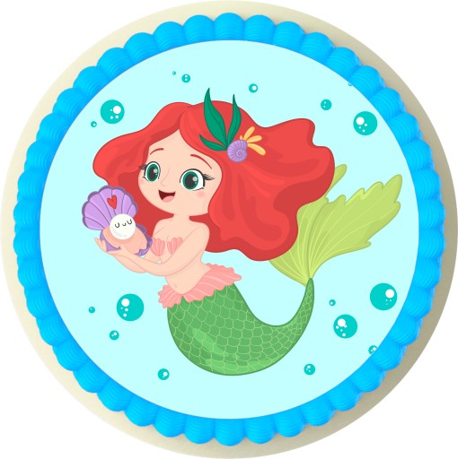 OPŁATEK OBRAZEK NA TORT SYRENA SYRENKA MORZE • Cena, Opinie • Dekoracje ...