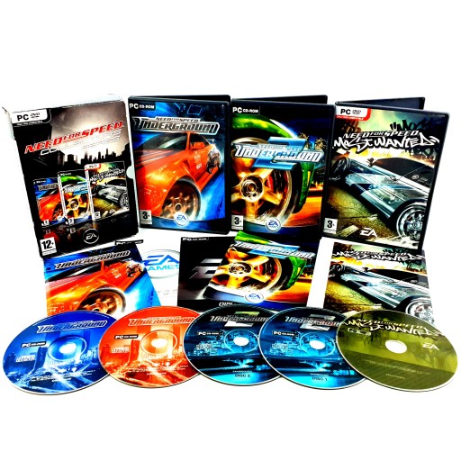 NFS NEED FOR SPEED UNDERGROUND 1 2 MOST WANTED 2005 PREMIEROWE PC ...