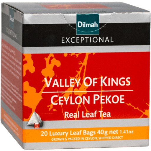 Herbata DILMAH EXCEPTIONAL VALLEY OF KINGS CEYLON PEKOE 20 piramidek (9312631140378) • Cena ...
