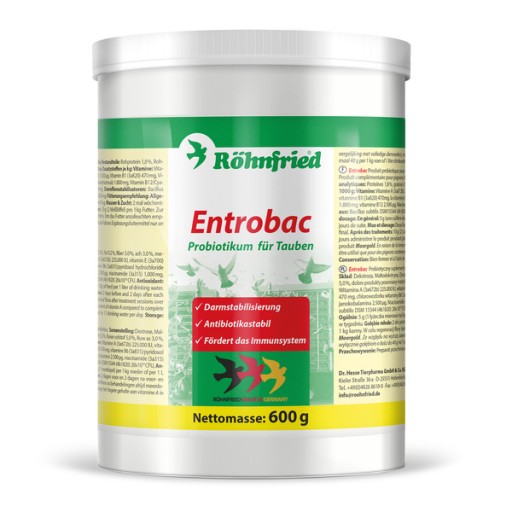 ROHNFRIED Entrobac 600g - probiotyk dla gołębi | Cena: 84.99PLN ...