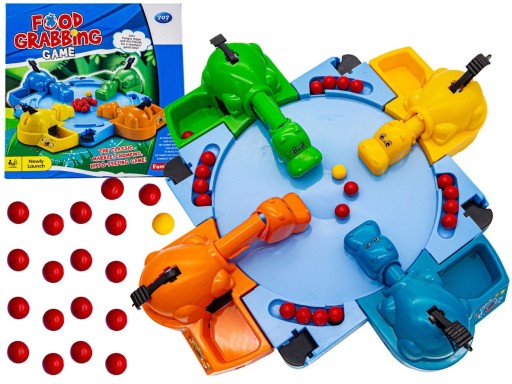 Hungry Hippo Game Gra Planszowa GŁODNE HIPCIE (5903839601224) • Cena ...