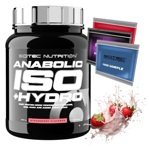 SCITEC ANABOLIC ISO + HYDRO 920 g BIAŁKO WPH WPI MASA SIŁA MUSKULATURA ...