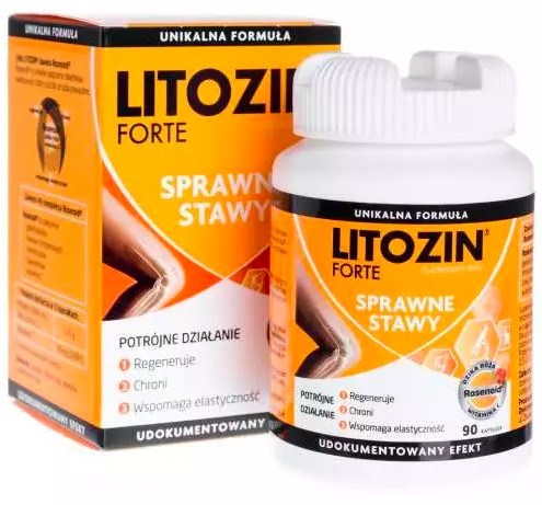 Litozin Forte sprawne stawy suplement diety 90 kapsułek (5702071358237 ...