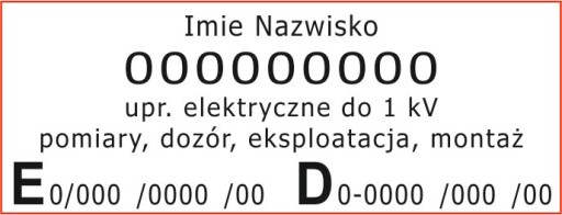 PIECZątka elektryk uprawnienia elektryczne SEP (aka) • Cena, Opinie ... PIECZątka elektryk uprawnienia elektryczne SEP (aka) • Cena, Opinie ...