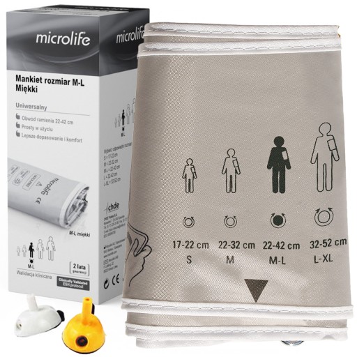 MANKIET RĘKAW DO CIŚNIENIOMIERZA MICROLIFE M-L (4719003932305) • Cena ...