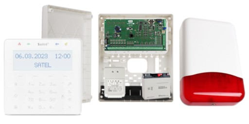SYSTEM ALARMOWY INTEGRA 64 SATEL AKUMULATOR SYRENA MANIPULATOR LCD ...