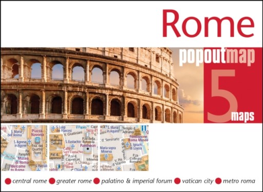 Rome PopOut Map: Pocket size, pop up city map of Rome - 69.85PLN ...