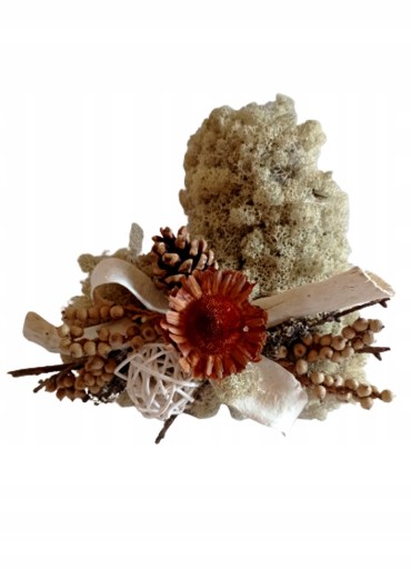 Szív alakú sírdísz mohával és zuzmóval, 19 cm-es, • Ár, Vélemények ...