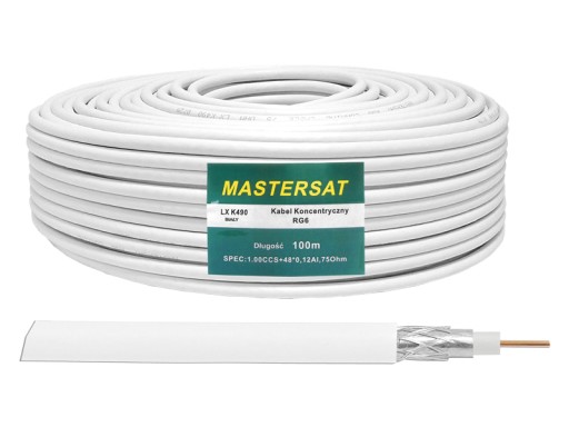 Kabel antenowy Mastersat LXK490 100 m - Sklep, Opinie, Cena w Allegro