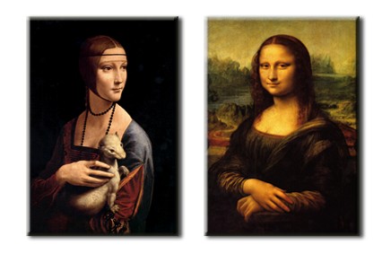 OBRAZ LEONARDO DA VINCI MONA LISA DAMA Z ŁASICZKĄ • Cena, Opinie ...