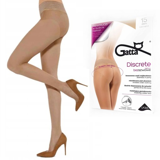 Rajstopy Gatta bezszwowe Discrete daino 3-M 11342501191 - Allegro.pl
