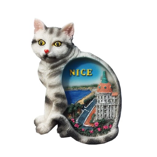 Hand-painted France Nice Cannes Landmark Street View 3D Fridge Magnets ...
