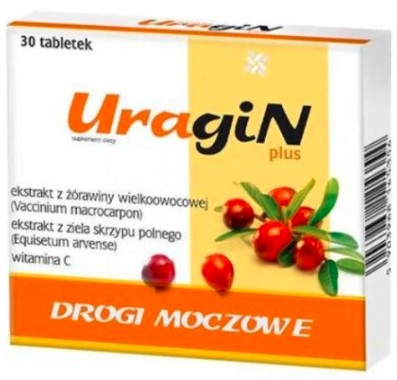 URAGIN PLUS drogi moczowe 30 tab (5903968145354) • Cena, Opinie • Układ ...