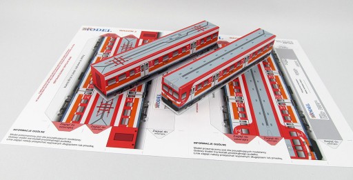 Pociąg EN57 Polregio model kartonowy dla początkujących • Cena, Opinie • Modele kartonowe ...