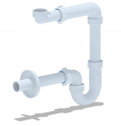 PÓŁSYFON syfon do umywalki umywalkowy PRZYŚCIENNY (SY-UM-PSU) • Cena ...