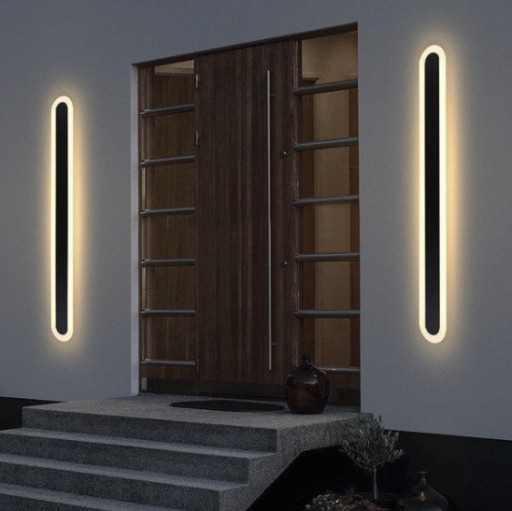 LAMPA KINKIET LED ELEWACYJNA WEWNĘTRZNA DŁUGA 60CM (KINKIET LAMPA ...