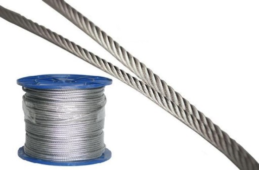 LINA STALOWA PCV 3mm LINKA 100mb (5906675012032) • Cena, Opinie • Druty, pręty, liny stalowe ...