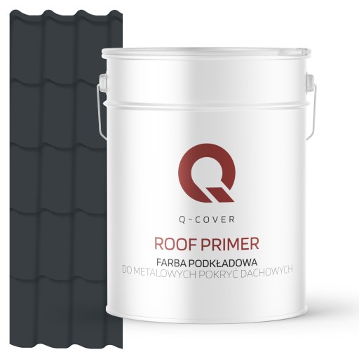 FARBA PODKŁADOWA DO DACHU METALOWEGO ANTRACYT RAL 7016 10L MAT (5905591900454) • Cena, Opinie ...