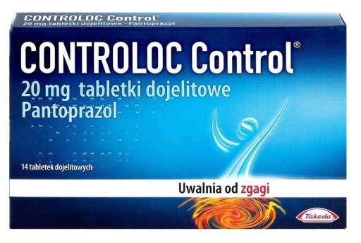 CONTROLOC Control 20 mg zgaga refluks 14 tabletek (5909990687985 ...