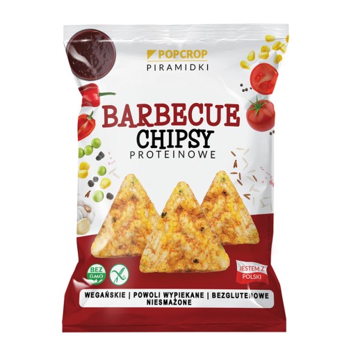 Piramidki proteinowe Barbecue 60g POPCROP chrupki (5907652545161 ...