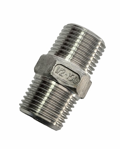 NYPEL STAL NIERDZEWNA GZ 1/2" ZŁACZKA GWINTOWANA INOX 316 (3160142461903) • Cena, Opinie • Rury ...