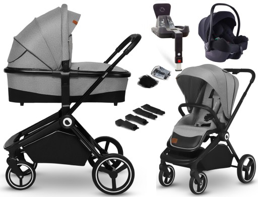 LIONELO LO-MIKA PIXEL PRO 4 az 1-ben babakocsi GREY STONE színben, • Ár ...